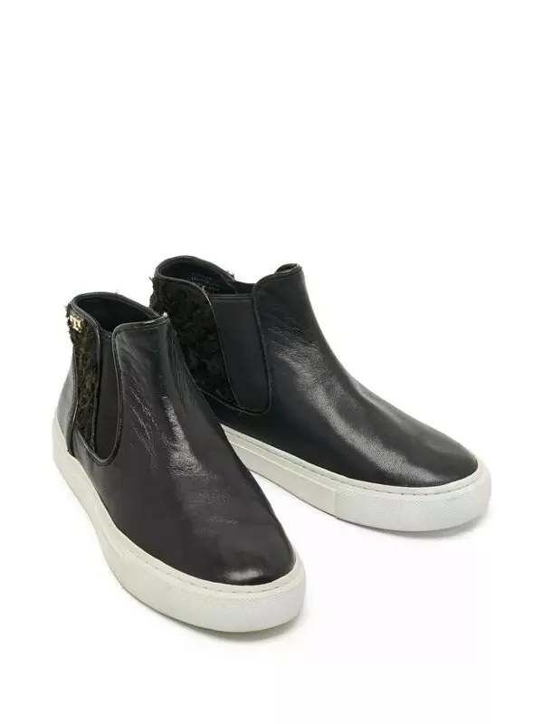 Tory Burch Floral Patterned Leather Sneakers