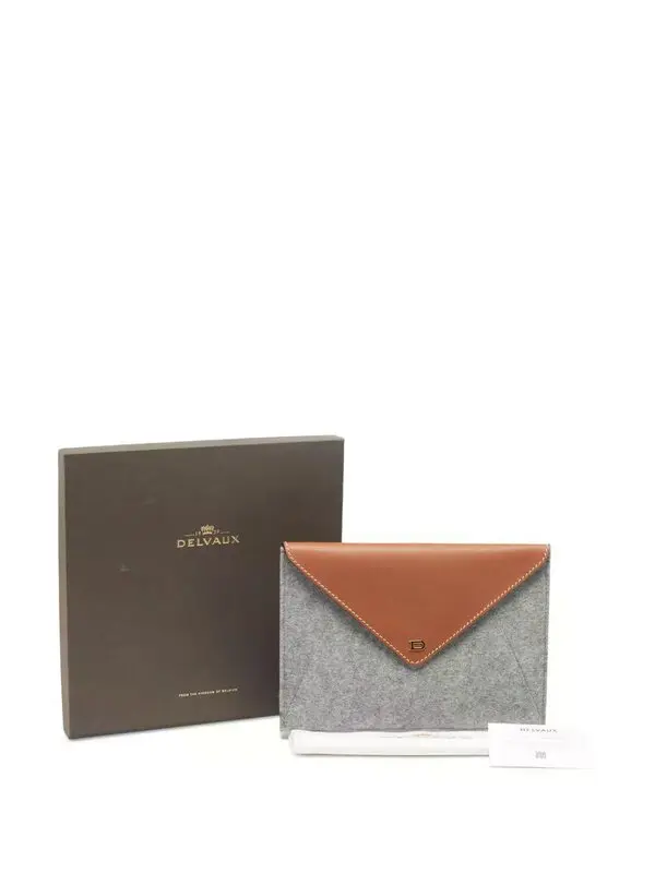 Delvaux Envelope Flap Clutch Bag