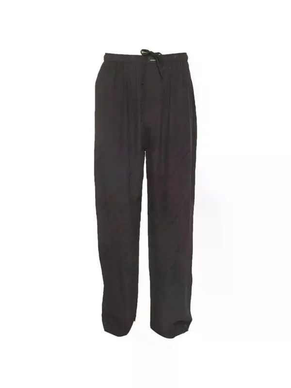 Balenciaga Logo Jacquard Trousers - Black