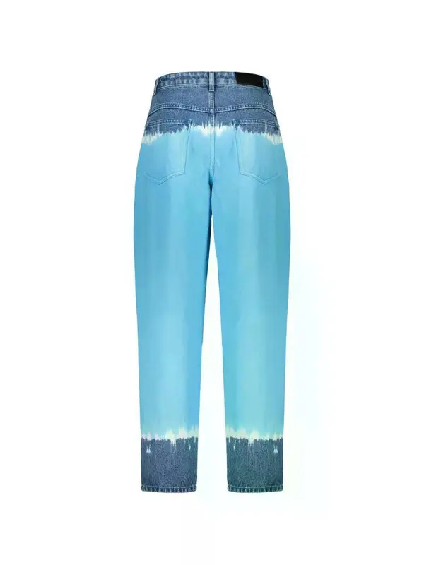 Alberta Ferretti Gradient Effect Panelled Jeans