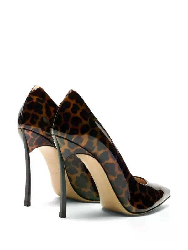 Casadei Blade Leopard-print Pumps - Brown