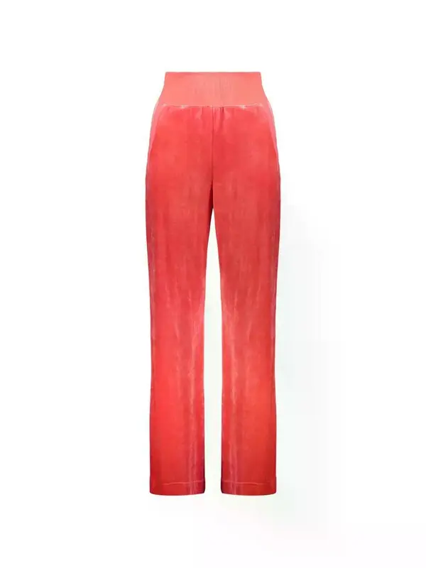 Alberta Ferretti Velvet-effect Track Pants