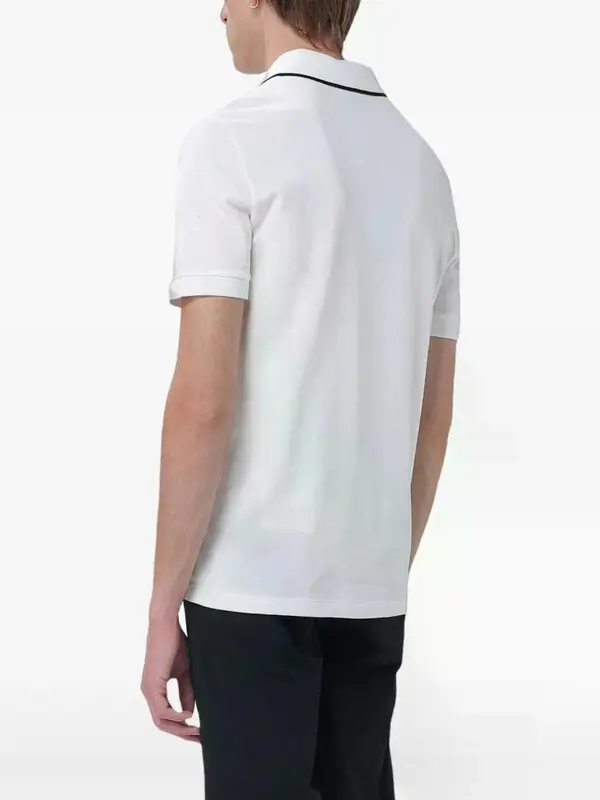 Emporio Armani Logo-embroidered Piqué Shirt