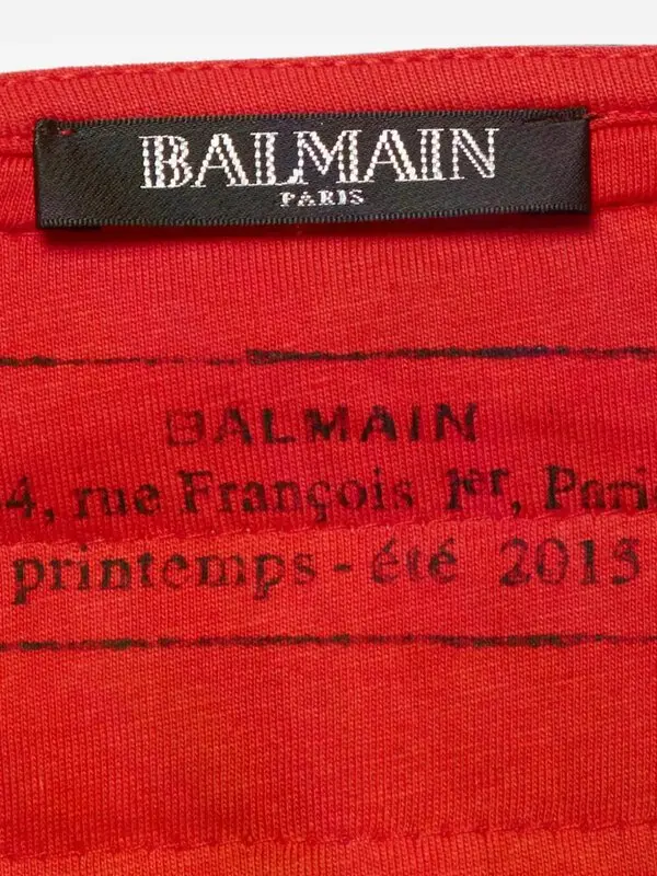 Balmain Embroidered Jersey Mini Dress