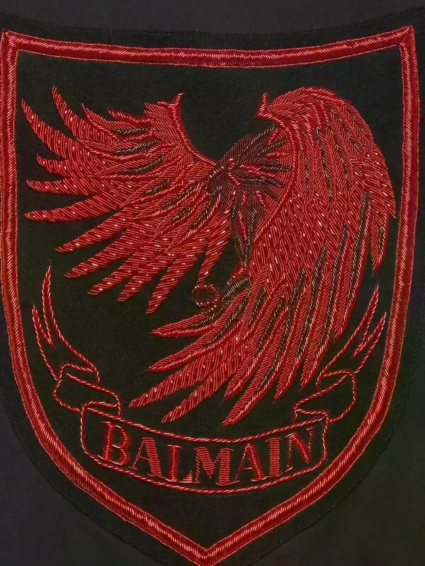 Balmain Embroidered Jersey Mini Dress