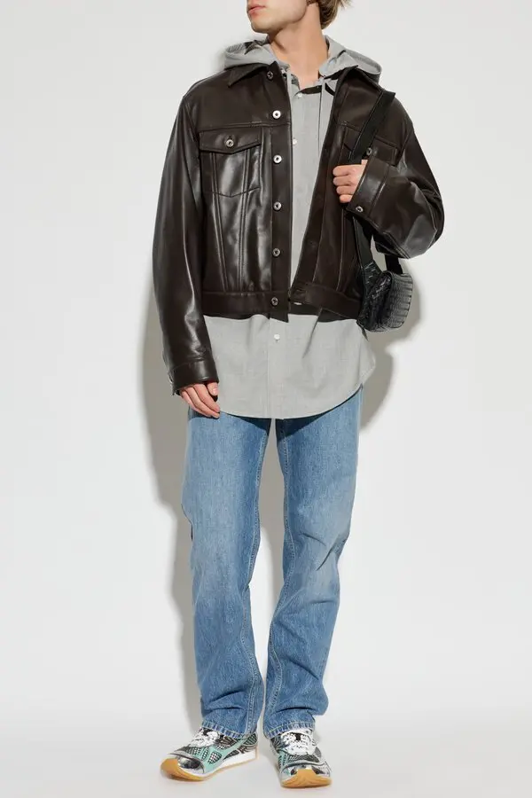 Bottega Veneta Wool Shirt With Detachable Hood