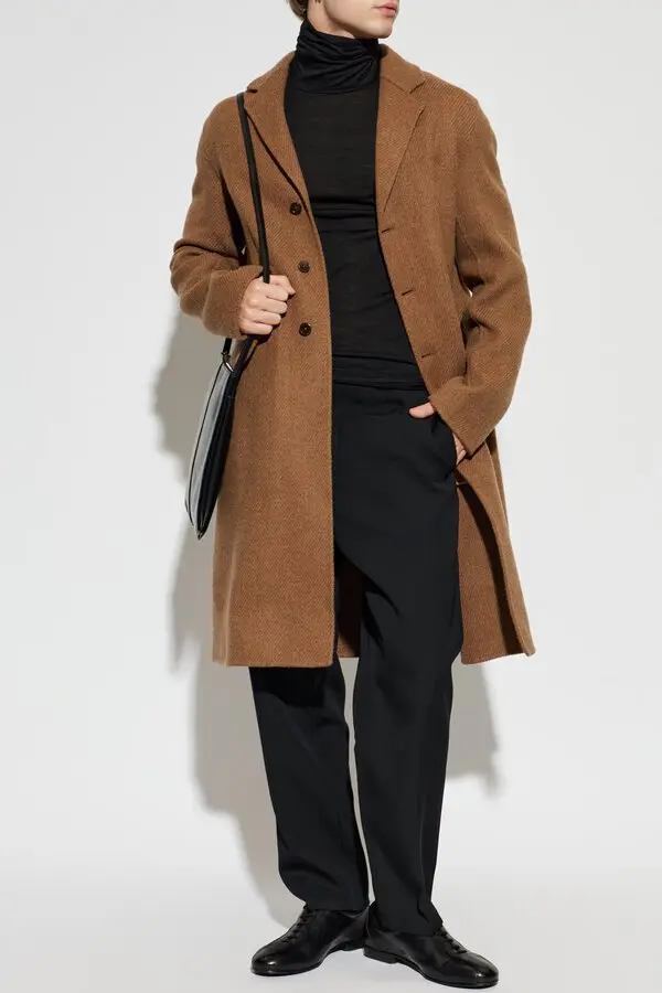 JIL SANDER Wool Coat With Single Vent