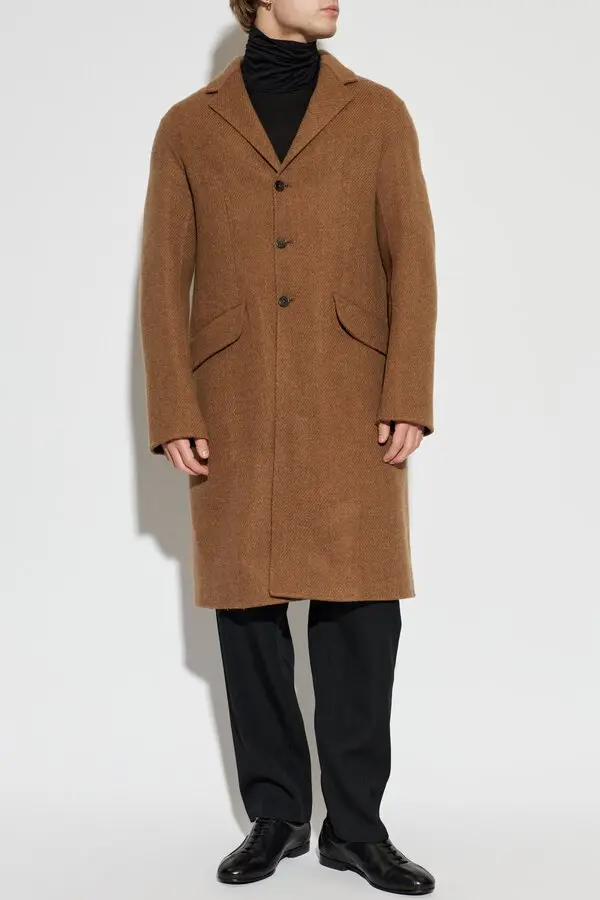 JIL SANDER Wool Coat With Single Vent