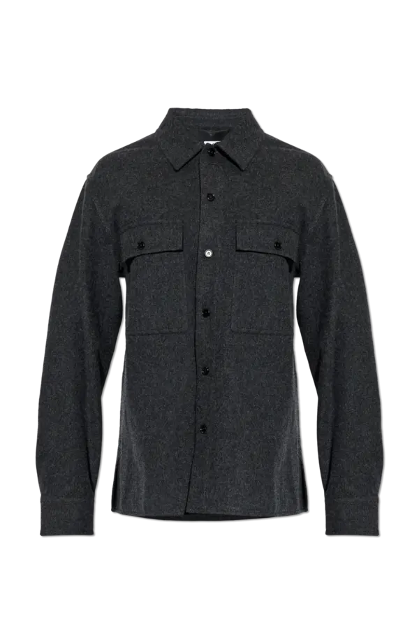 JIL SANDER Wool Shirt With Pockets