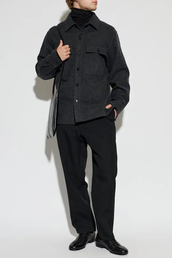 JIL SANDER Wool Shirt With Pockets