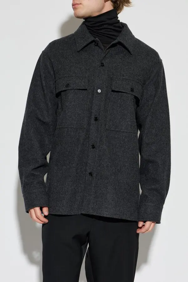 JIL SANDER Wool Shirt With Pockets