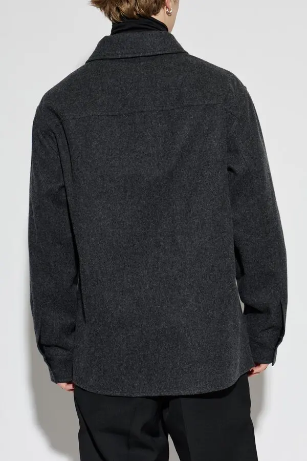 JIL SANDER Wool Shirt With Pockets
