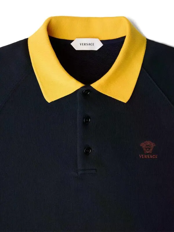 Versace Embroidered Cotton-jersey Sweatshirt