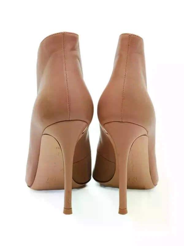 GIANVITO ROSSI Vamp Peep-toe Ankle Boots - Neutrals