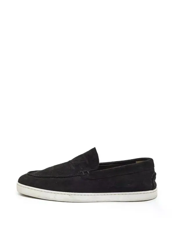 CHRISTIAN LOUBOUTIN Paqueboat Suede Slip-on Sneakers