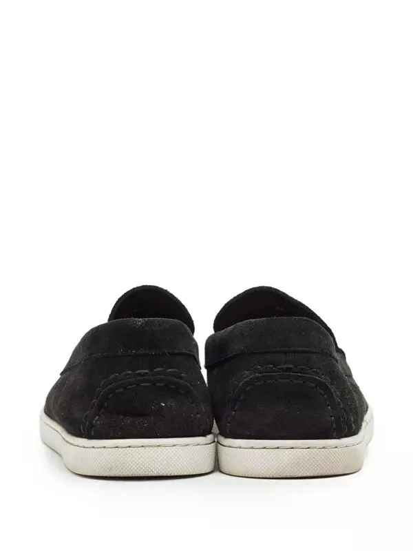 CHRISTIAN LOUBOUTIN Paqueboat Suede Slip-on Sneakers