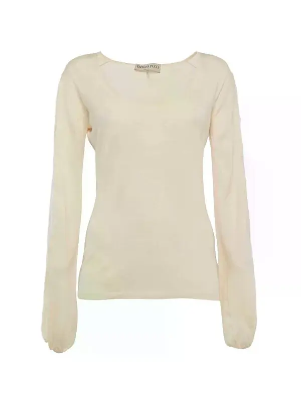 Emilio Pucci Lace-trim Wool T-shirt
