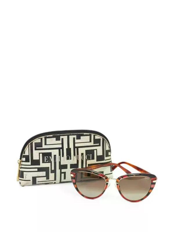 Emilio Pucci Cat-eye Sunglasses With Striped Pattern