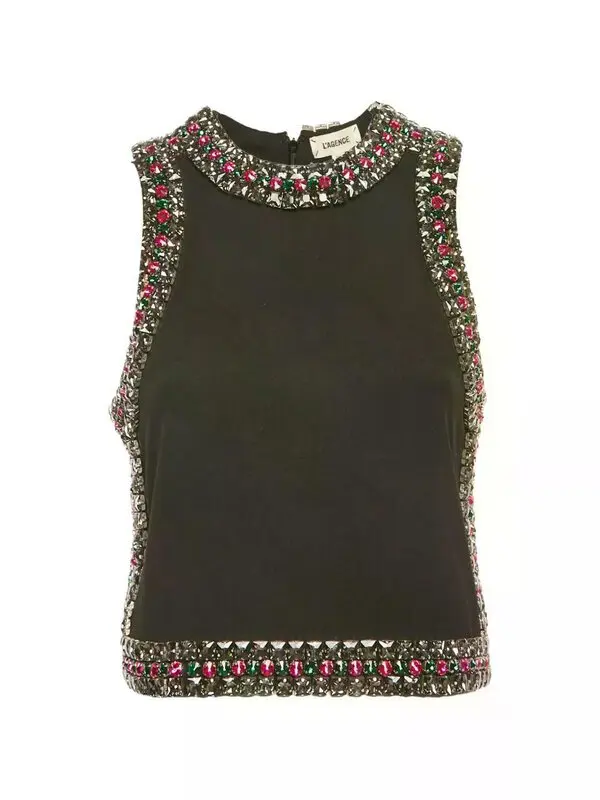 L'Agence Embellished Tank Top