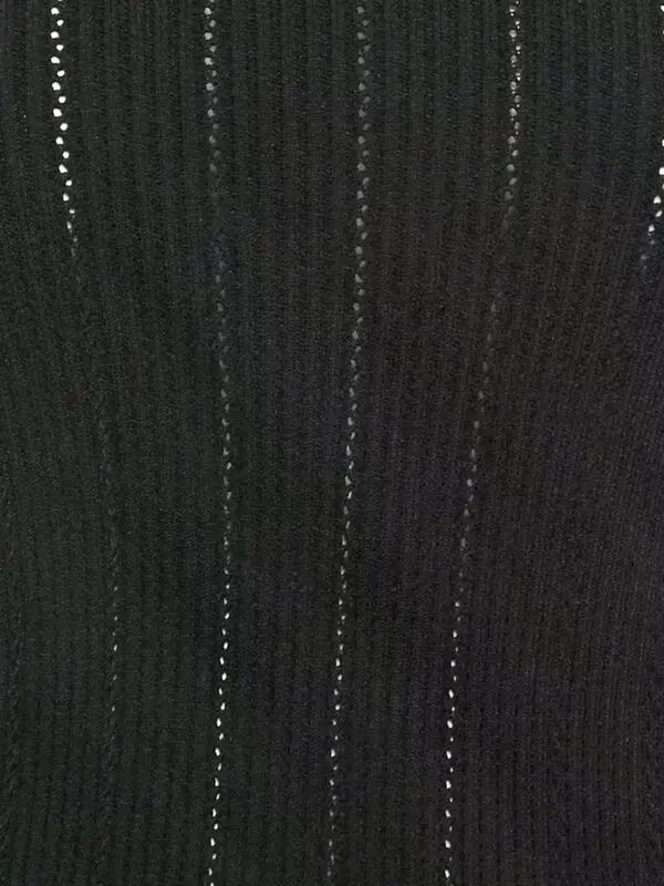 Balmain Long-sleeved Ribbed Mini Dress