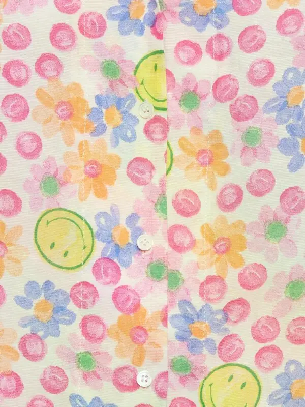 Sandro Smiley Floral-print Shirt