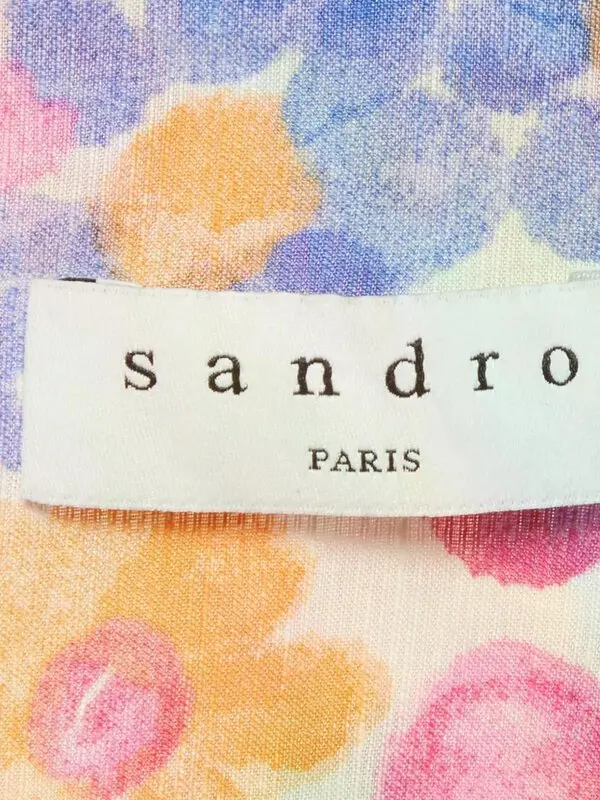 Sandro Smiley Floral-print Shirt
