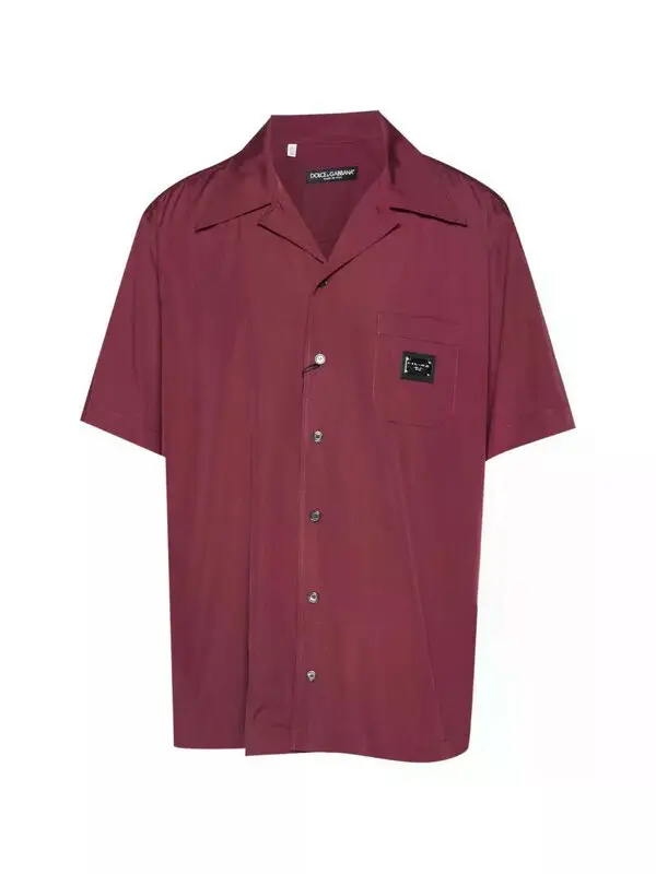 Dolce & Gabbana Logo-plaque Bowling Shirt