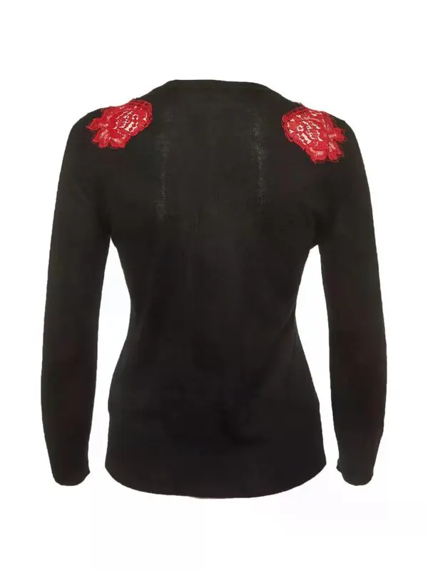 Dolce & Gabbana Lace Trim Sweater