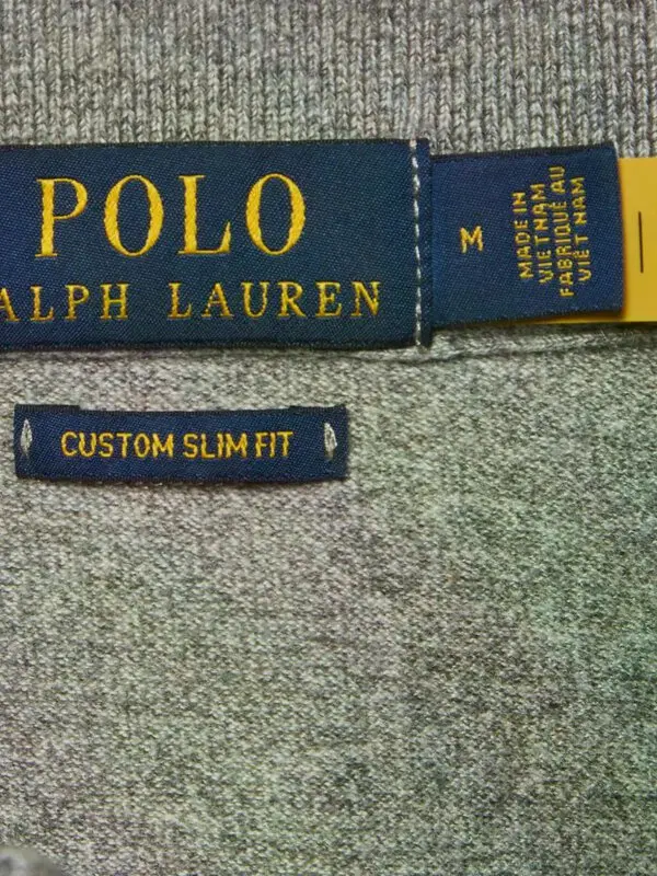 Polo Ralph Lauren Pique Embroidered-logo Polo Shirt - Grey