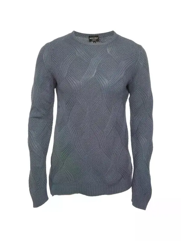 Giorgio Armani Patterned Knit Cashmere Jumper