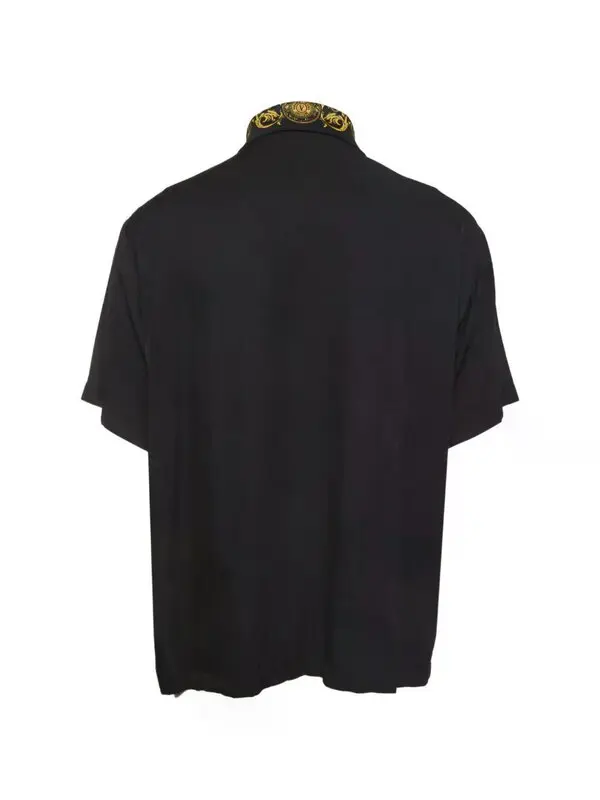 Versace Baroque-print Short-sleeve Shirt