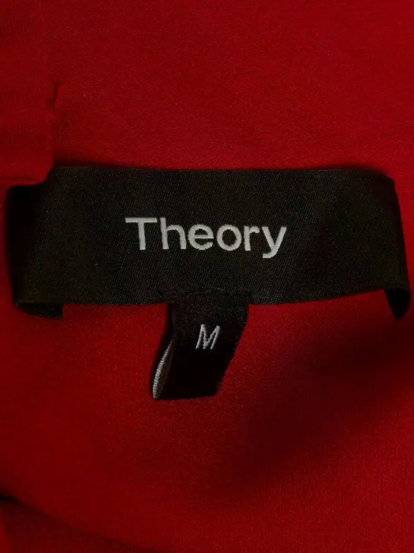 Theory Silk Mock Neck Blouse
