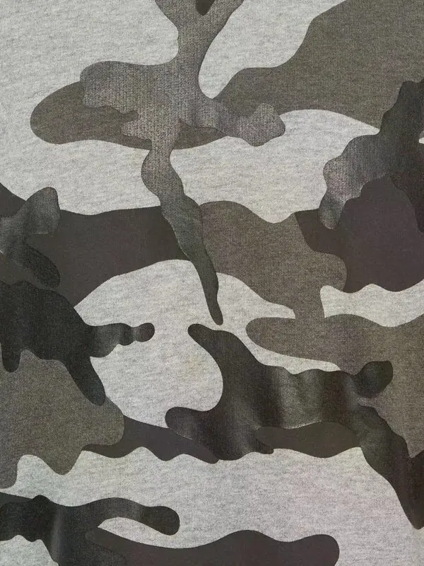 Valentino Garavani Camouflage Print Crew Neck Sweatshirt