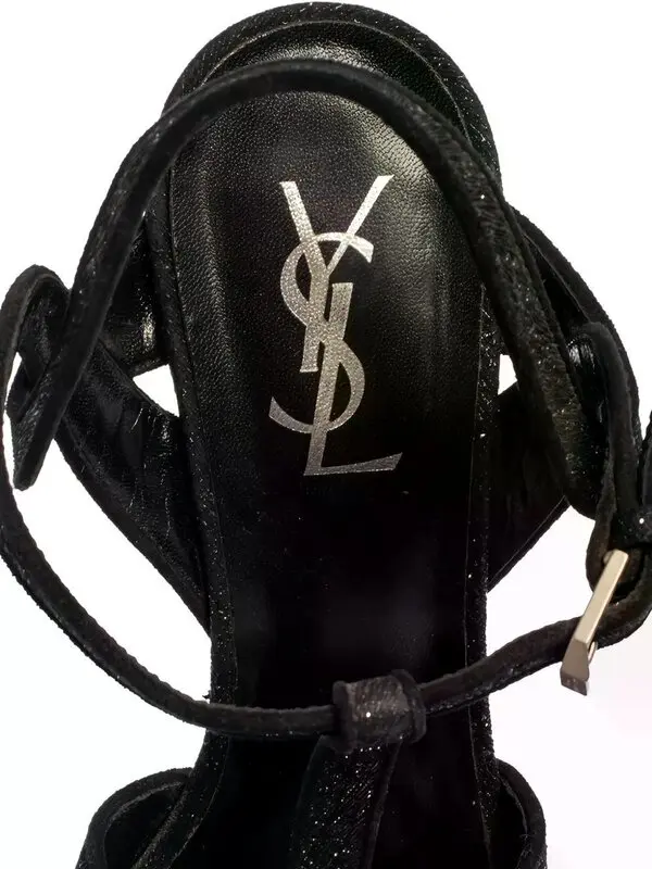 Saint Laurent Tribute Platform Sandals - Red
