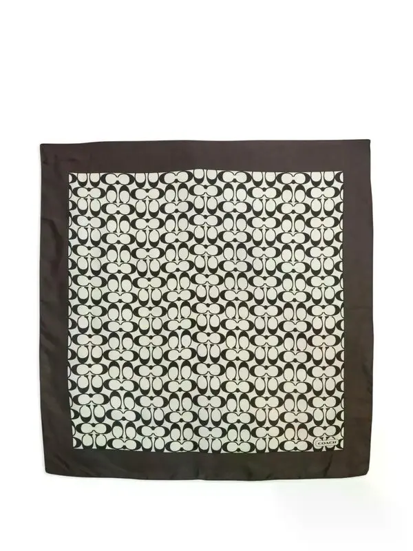 COACH VINTAGE Monogram-print Square Scarf