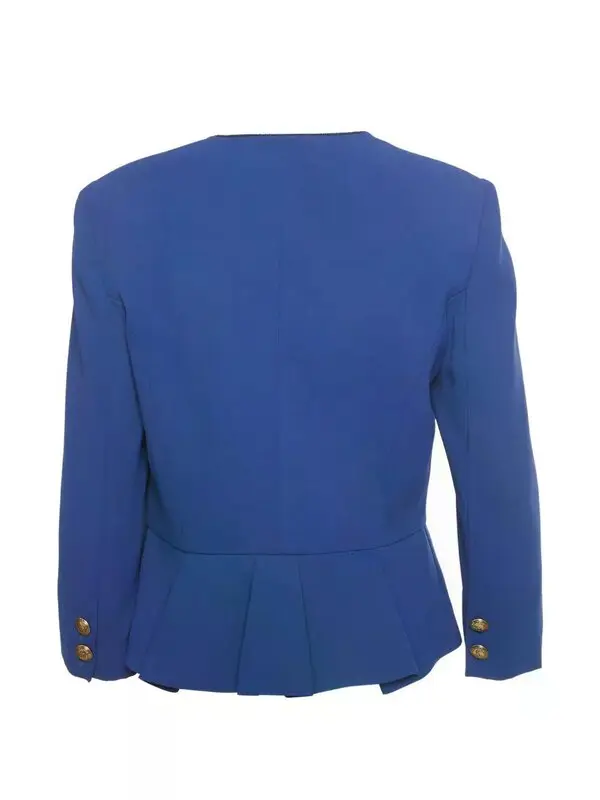 Elisabetta Franchi Double-breasted Blazer With Peplum Hem