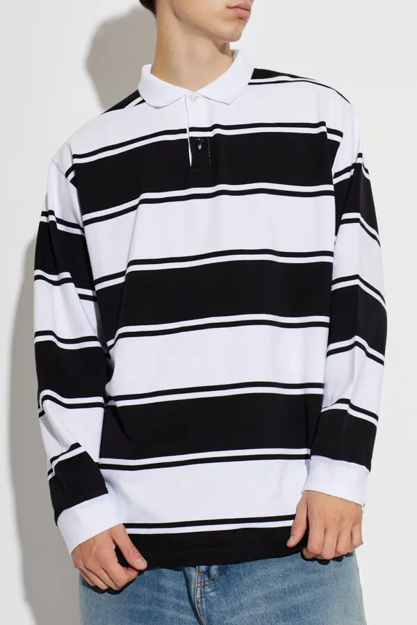 Balenciaga Striped Polo Shirt
