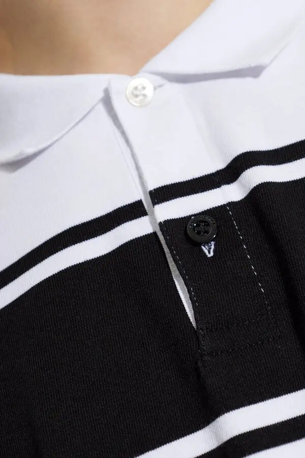 Balenciaga Striped Polo Shirt