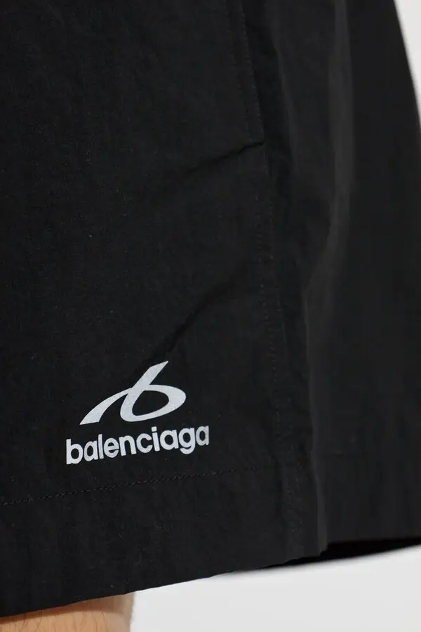 Balenciaga Swim Shorts With Logo
