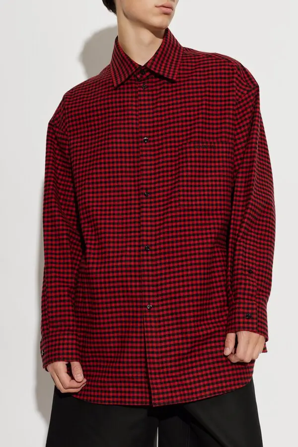 Balenciaga Plaid Pattern Shirt