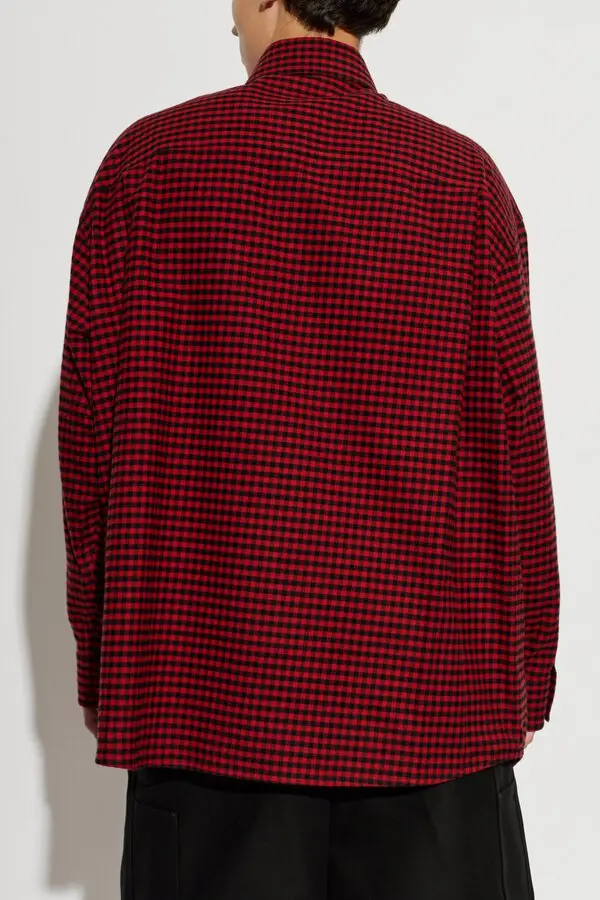 Balenciaga Plaid Pattern Shirt