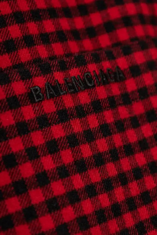 Balenciaga Plaid Pattern Shirt