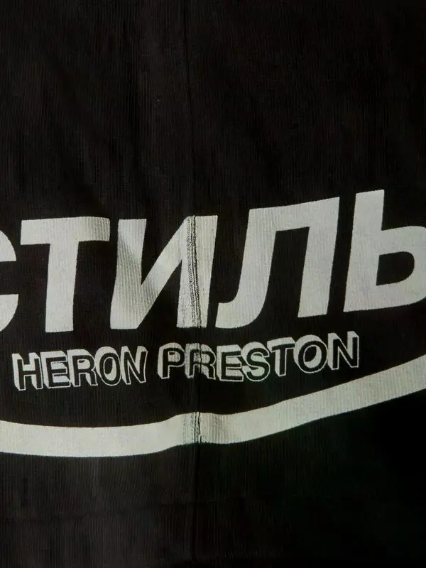 Heron Preston Printed Cotton Shorts