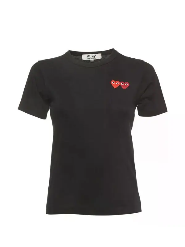 Play Comme Des Garcon Embroidered Heart T-shirt