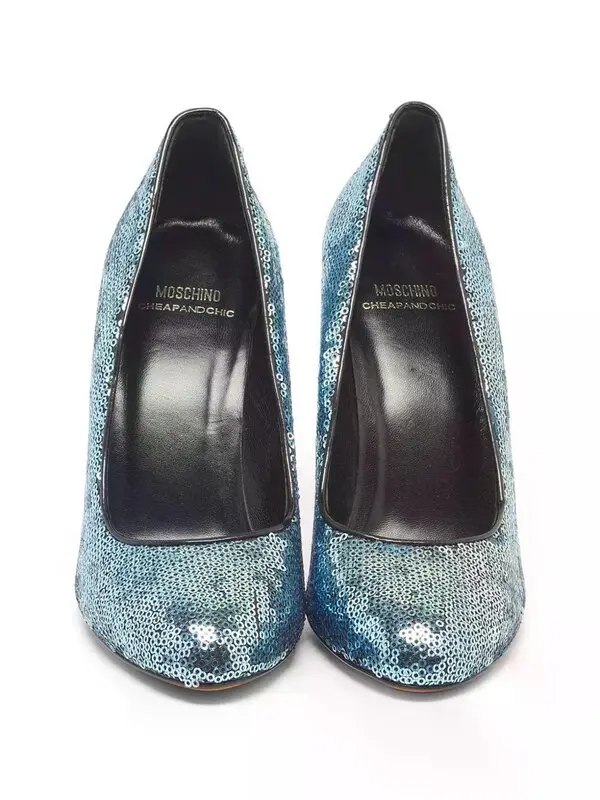 Moschino Sequin Round-toe Pumps