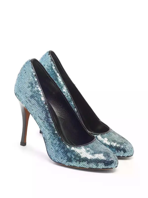 Moschino Sequin Round-toe Pumps