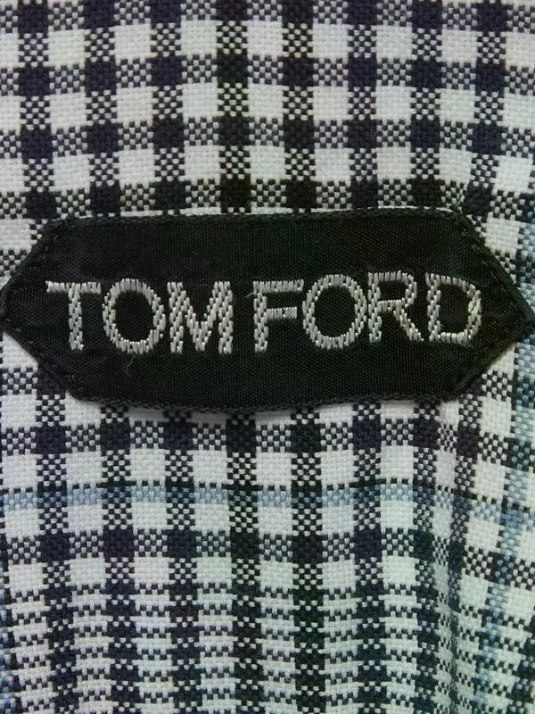 TOM FORD Check-pattern Flap-pocket Cotton Shirt