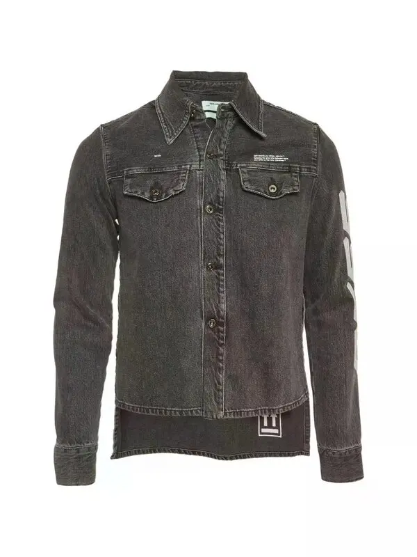Off-White Graphic Print Denim Jacket