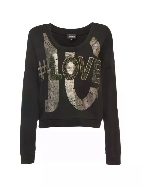 Just Cavalli Embroidered Long Sleeve Sweatshirt