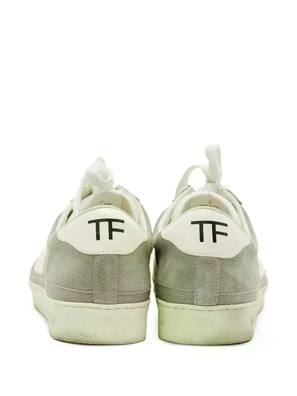 TOM FORD Suede And Leather Low-top Sneakers